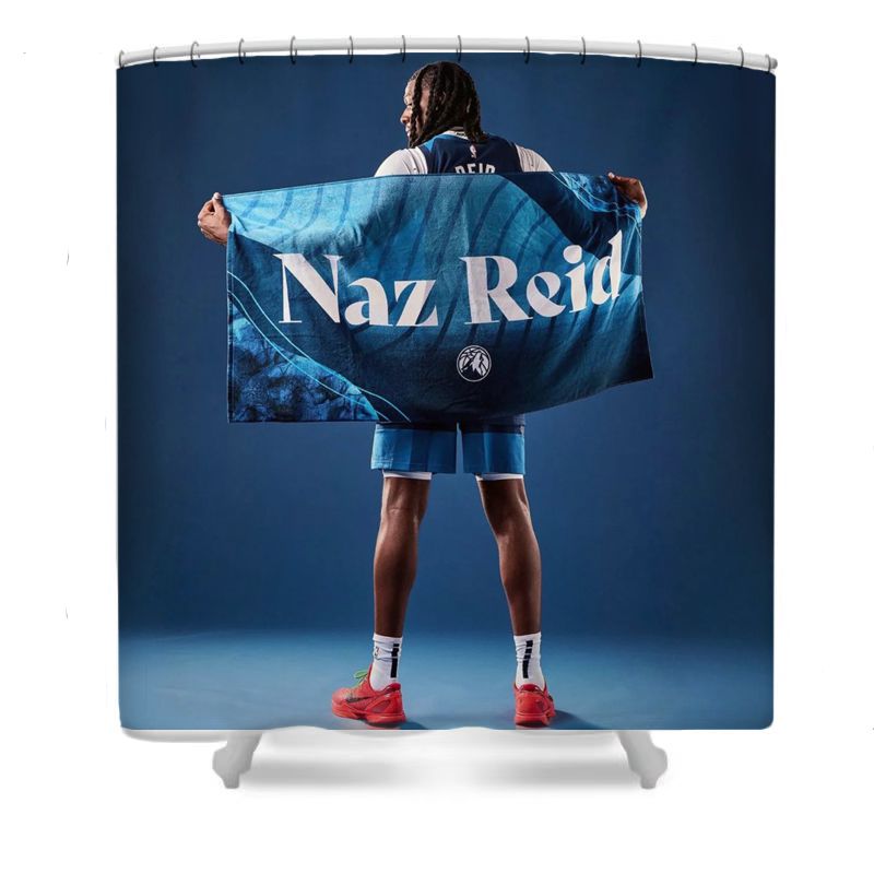 Naz Reid Shower Curtain, Sixth Man, Minnesota Timberwolves NBA ...
