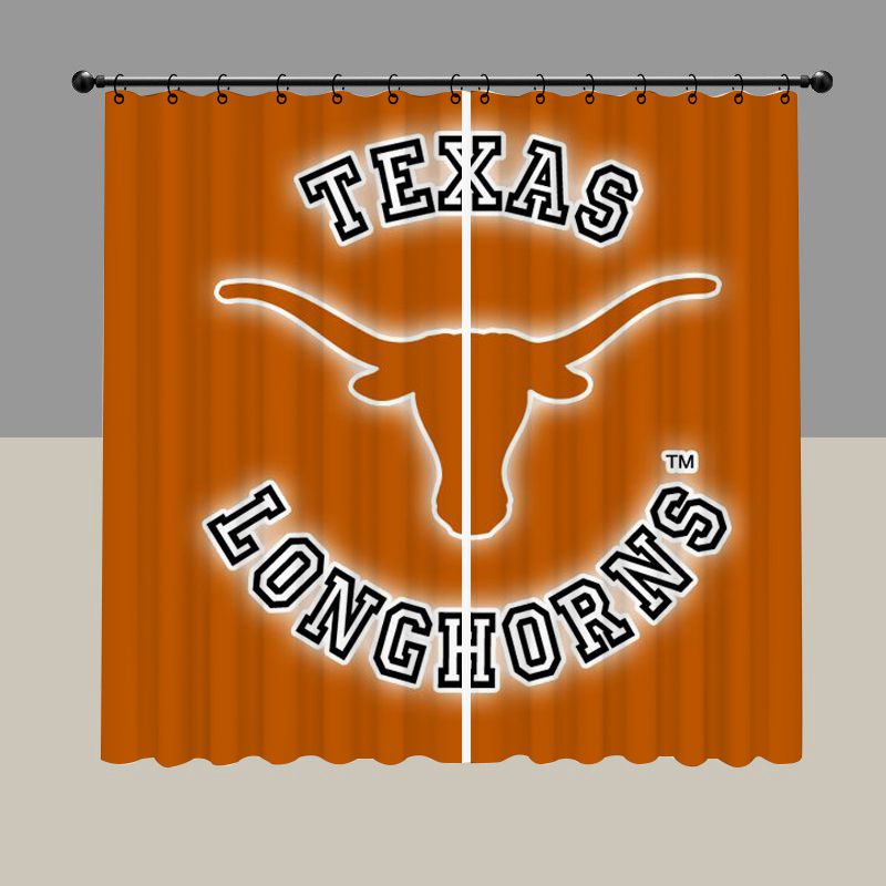 Texas Longhorns Window Curtain, 100% Blackout, University of Texas ...